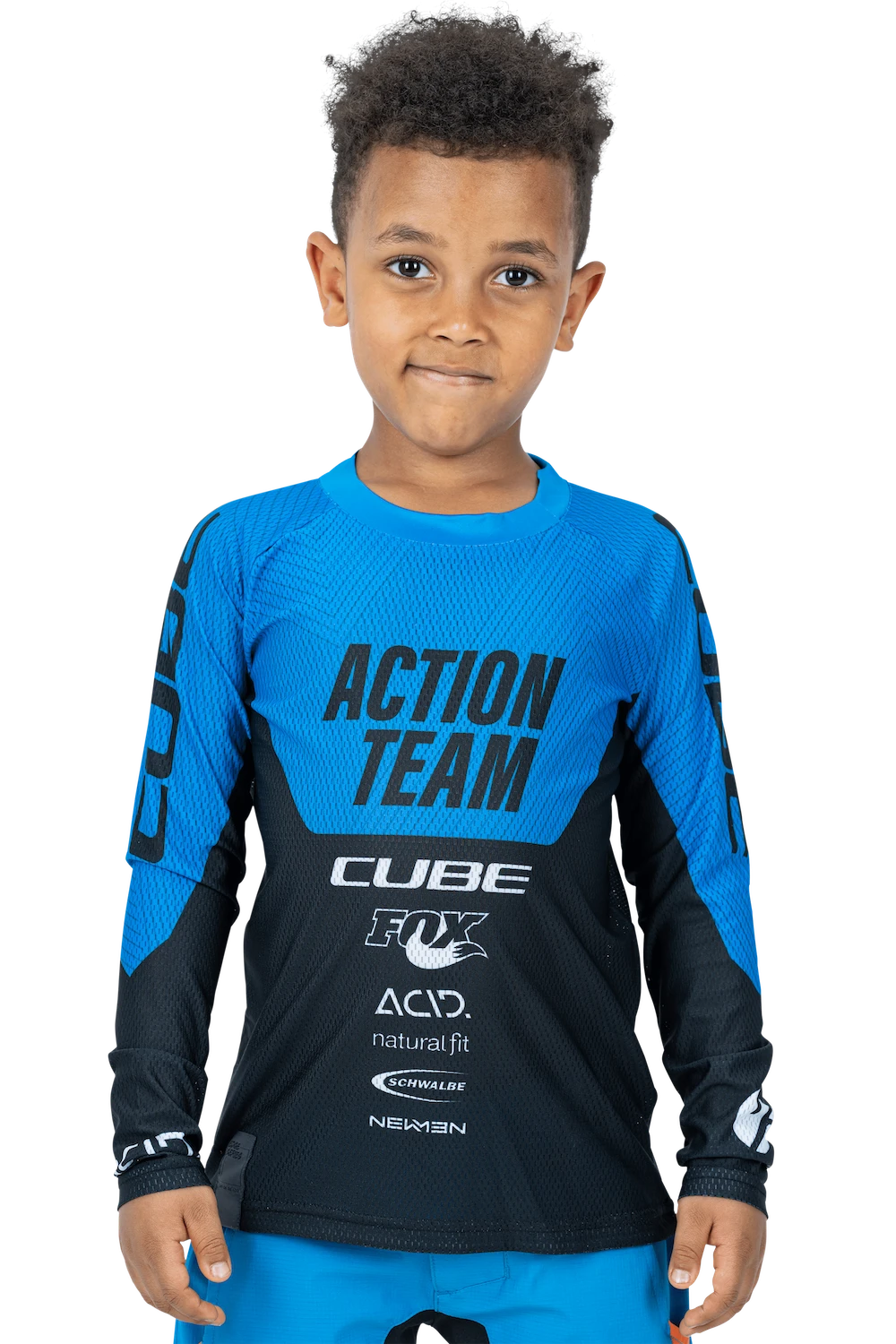 CUBE JUNIOR Trikot langarm X Actionteam | 111470217M